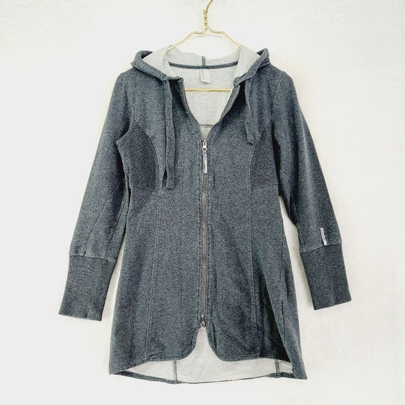 Mondetta | Tops | Mondetta Zip Up Long Hoodie Tunic Athletic Sweatshirt ...